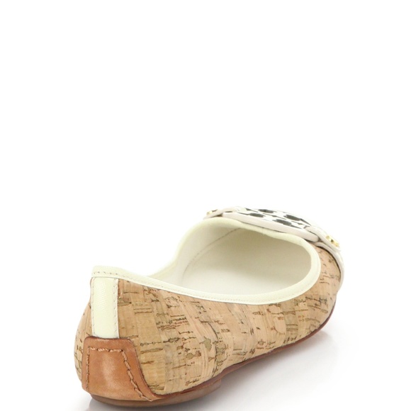 Tory Burch | Shoes | Tory Burch Aaden Leather Trim Cork Ballet Flats ...